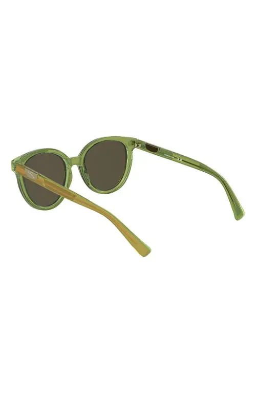 Longchamp Le Pliage 52mm Gradient Round Sunglasses - Glitter Khaki