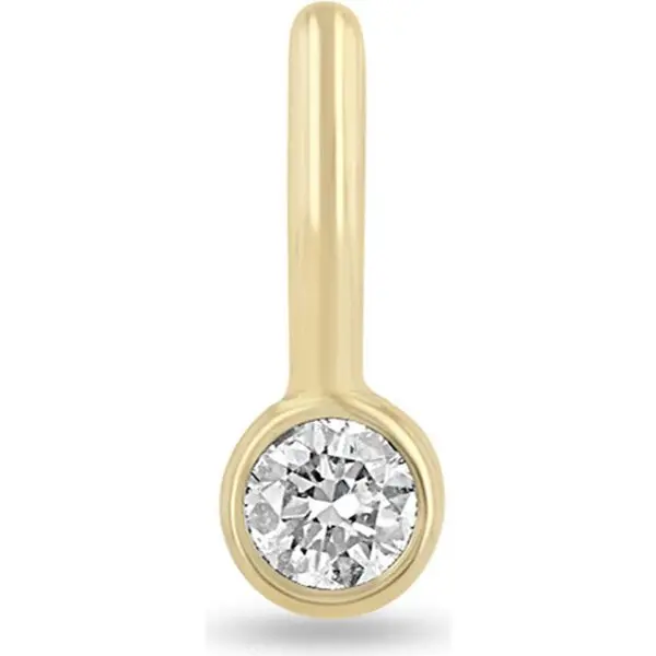 Zoe Chicco Bezeled Diamond Charm - Yellow Gold