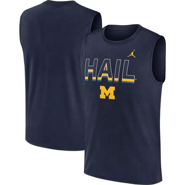 JORDAN BRAND Michigan Wolverines Primetime Tricode Legend Performance Tank Top