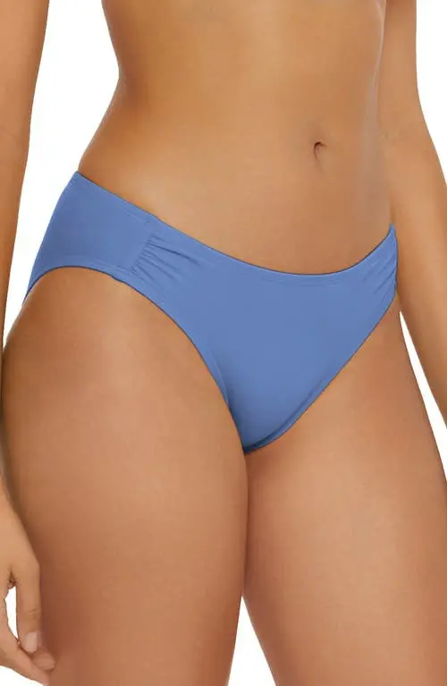 BCA BY REBECCA VIRTUE Shirred Bikini Bottom - Sky