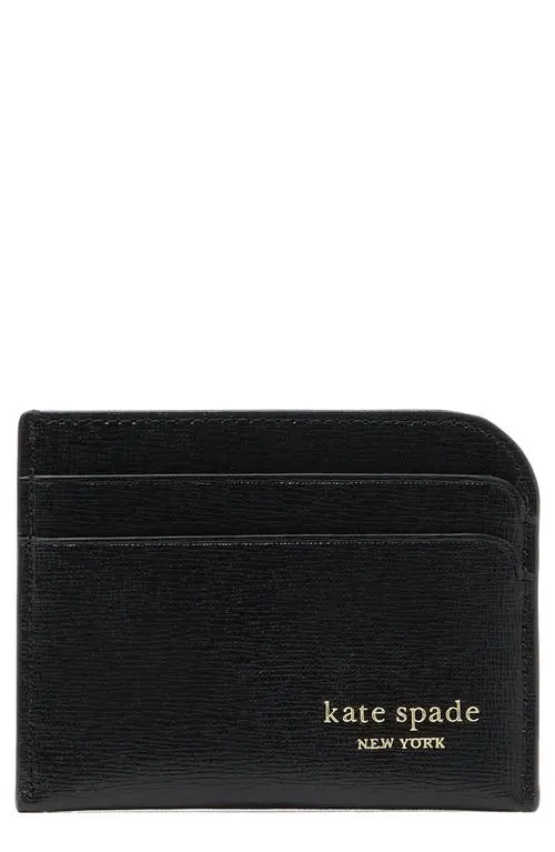 Kate Spade New York Devin Saffiano Leather Card Holder - Black