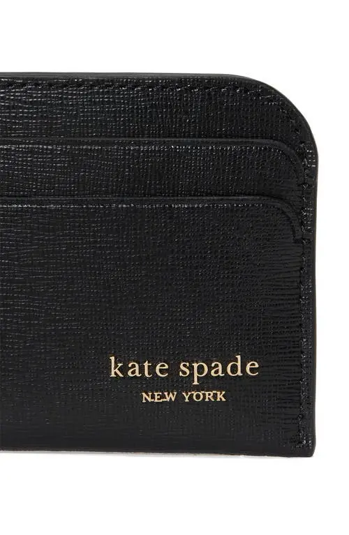 Kate Spade New York Devin Saffiano Leather Card Holder - Black