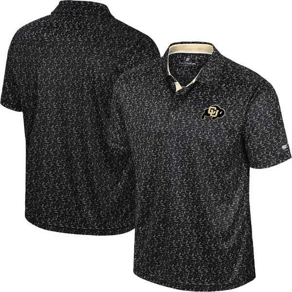 COLOSSEUM Colorado Buffaloes Sublimated Golf Polo - Black