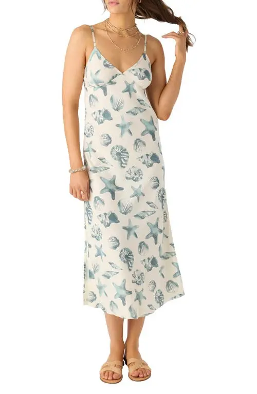 O'Neill Luana Seashell Print Midi Slipdress