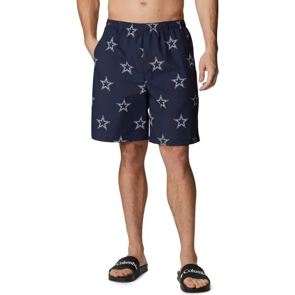 Columbia Printed Backcast Iii Shorts - Navy