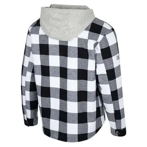 COLOSSEUM White Pitt Panthers Buffalo Plaid Full-zip Jacket