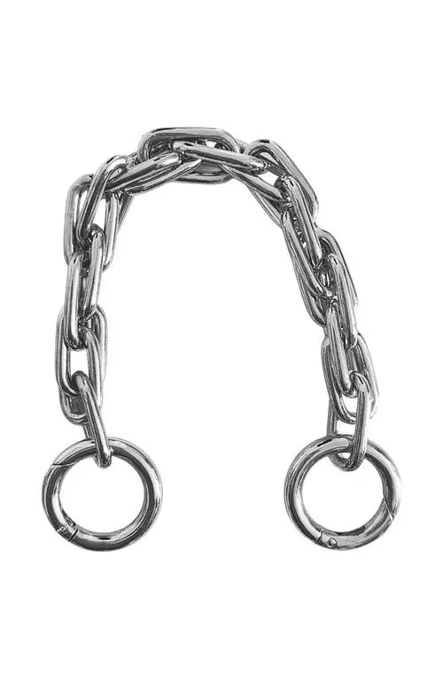 HYER GOODS Doppio Link Chain Strap - Silver