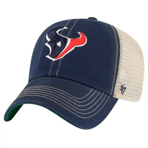'47 Houston Texans Trawler Trucker Clean Up Adjustable Cap - Navy