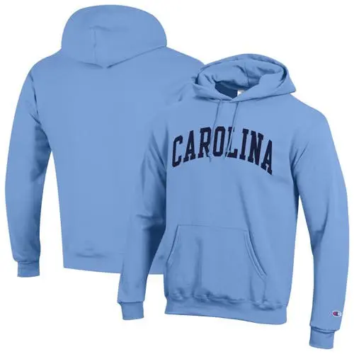 Champion North Carolina Tar Heels Fleece Pullover Hoodie - Light Blue