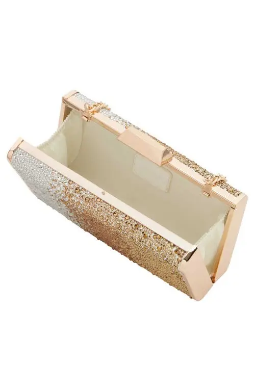 Dune London Frame Clutch With Chain Strap - Gold