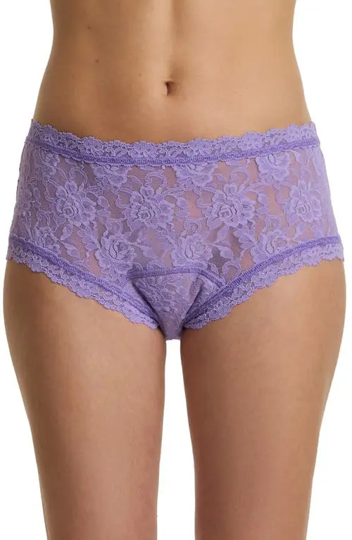 Hanky Panky X Saalt Signature Lace® Leakproof Boyshorts - Love Potion Purple