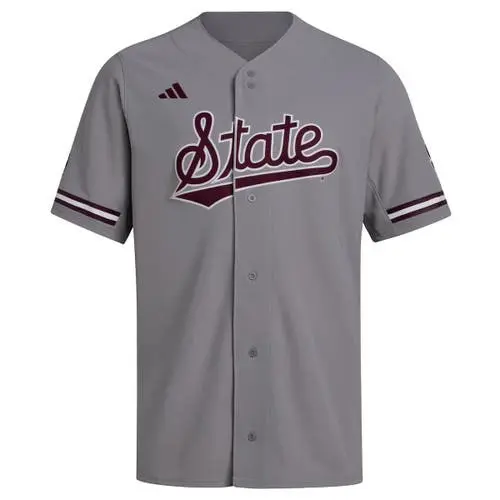 Adidas Mississippi State Bulldogs Replica Baseball Jersey By - Gray