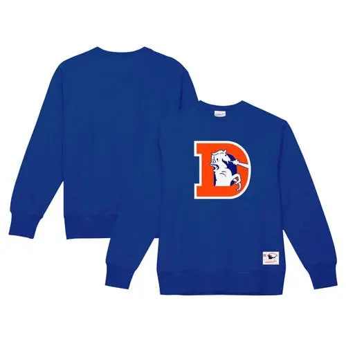 Mitchell & Ness Denver Broncos Basic Fleece Pullover Sweatshirt