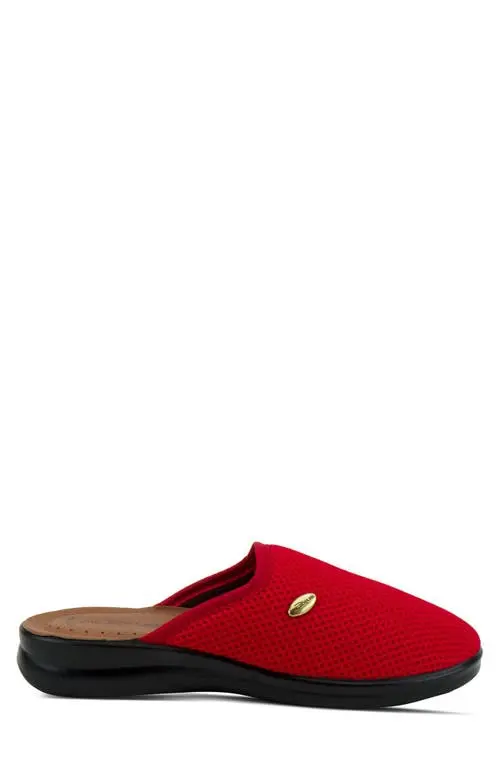 SPRING STEP SHOES Scuff Slipper - Red