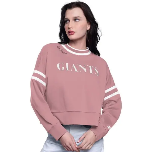 STARTER San Francisco Giants Cropped Pullover Sweatshirt