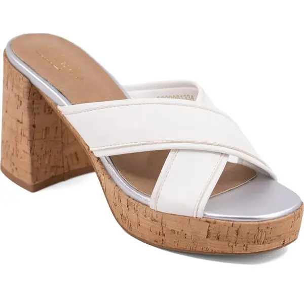 SHU SHOP Eleanor Platform Sandal - White