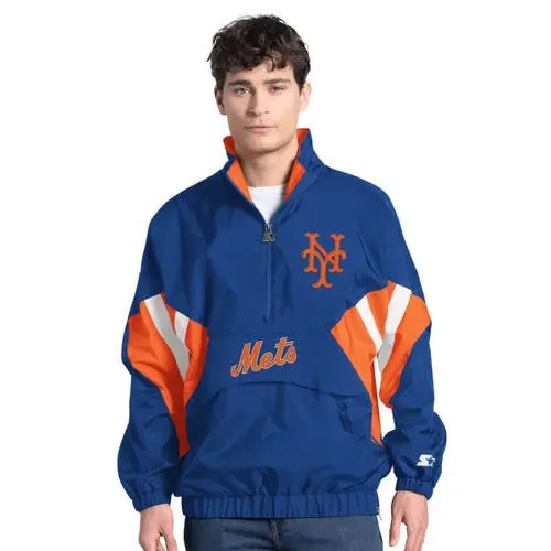 STARTER New York Mets Cooperstown Chief Half-zip Pullover