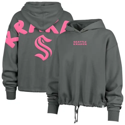 '47 47 Seattle Kraken Bright Side Venice Cropped Pullover Hoodie