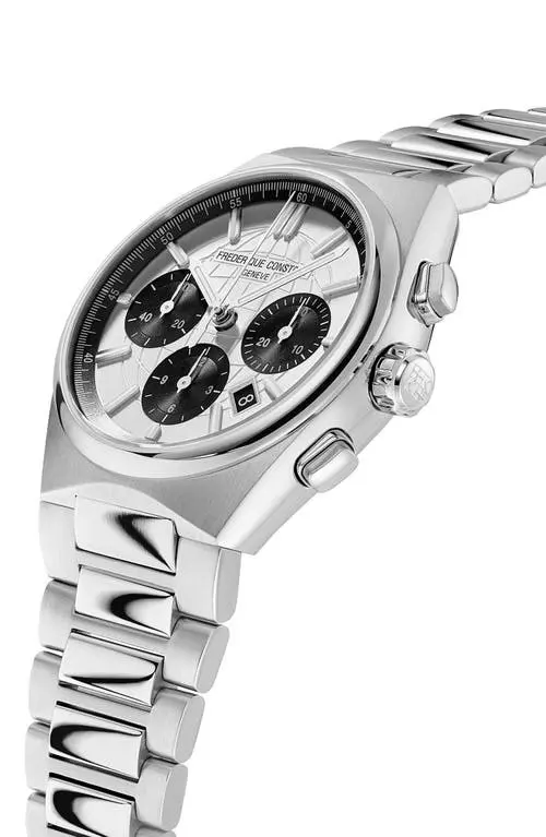 FREDERIQUE CONSTANT Highlife Chronograph Automatic Bracelet Watch - Silver-tone