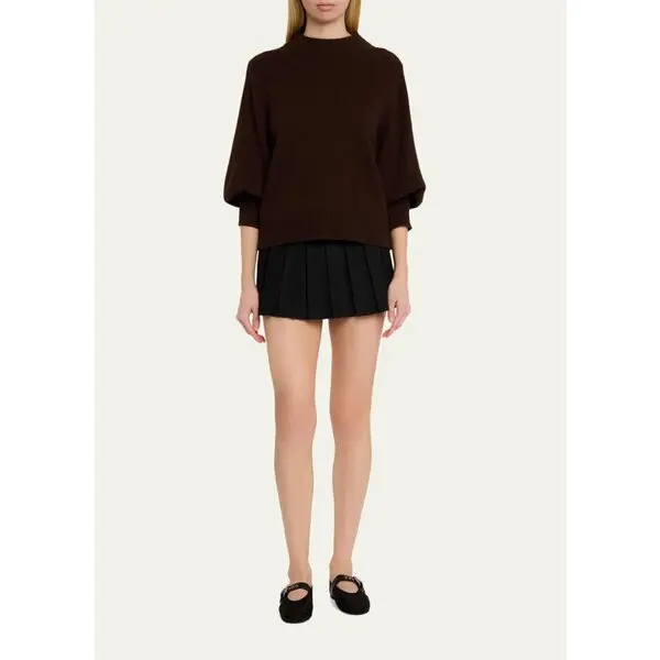Miu Miu Mesh Buckle Mary Jane Ballerinas - Nero