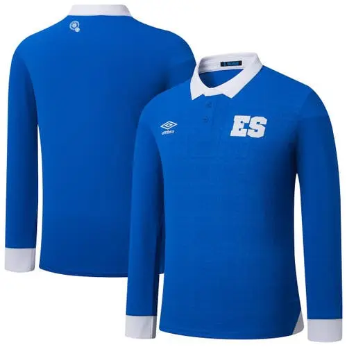 UMBRO El Salvador National Team 2025 Home Replica Long Sleeve Jersey - Blue