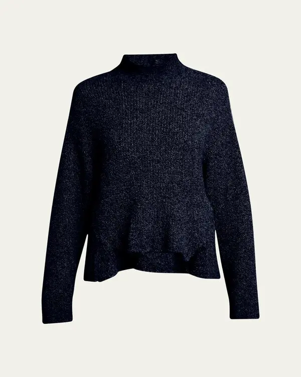 Giorgio Armani Turtleneck Cashmere-silk Boucle Sweater