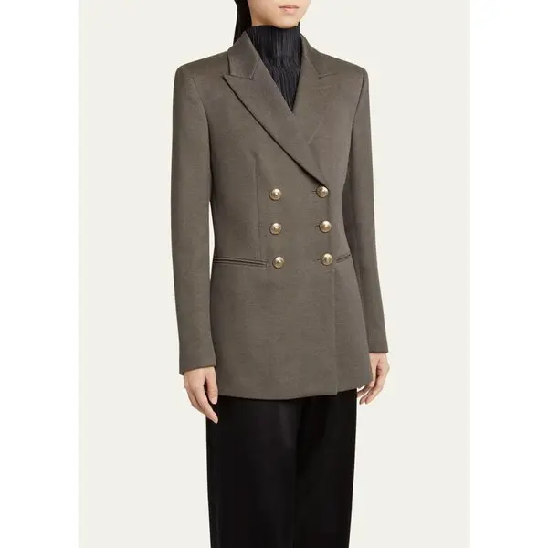 Giorgio Armani Silk-blend Double-breasted Blazer