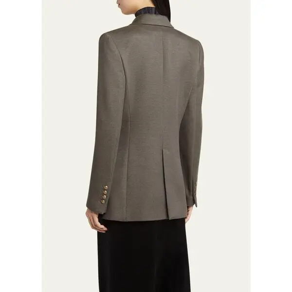 Giorgio Armani Silk-blend Double-breasted Blazer