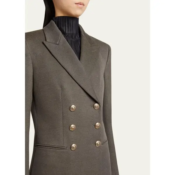 Giorgio Armani Silk-blend Double-breasted Blazer