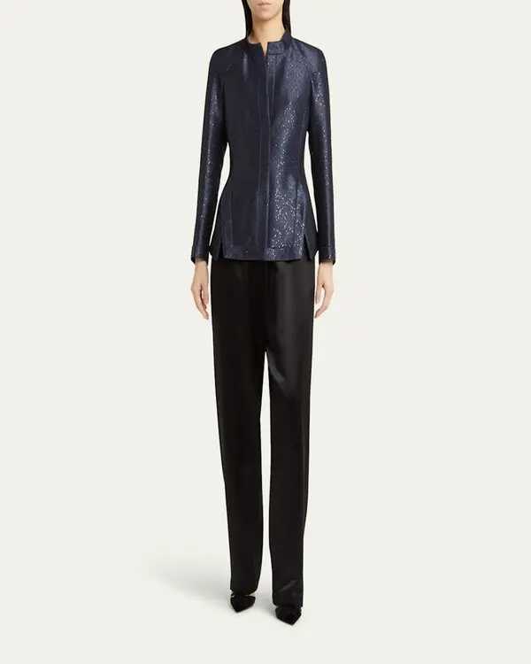 Giorgio Armani Sequin Jacquard Evening Jacket