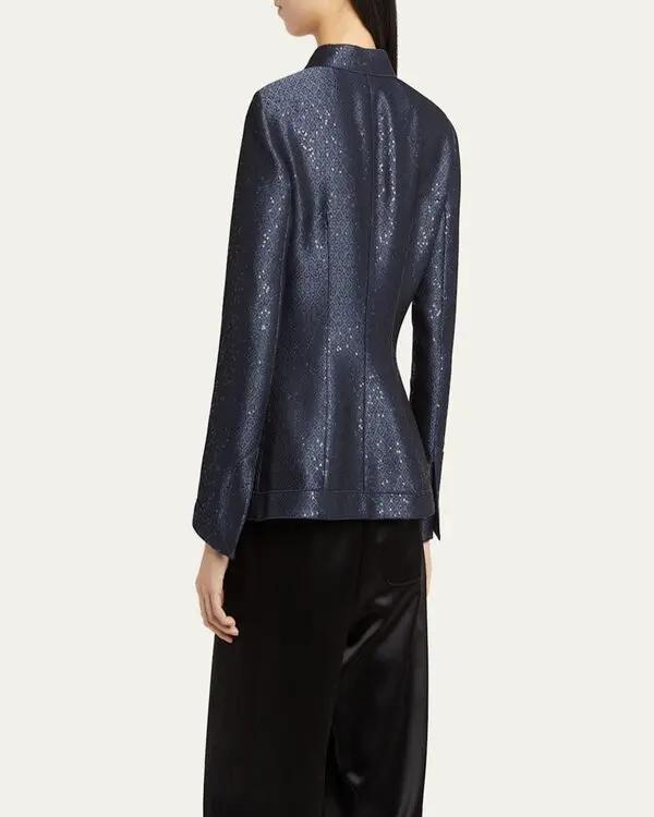 Giorgio Armani Sequin Jacquard Evening Jacket