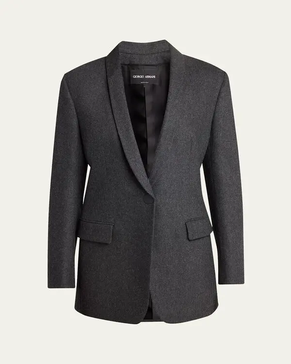 Giorgio Armani Cashmere Flannel Blazer