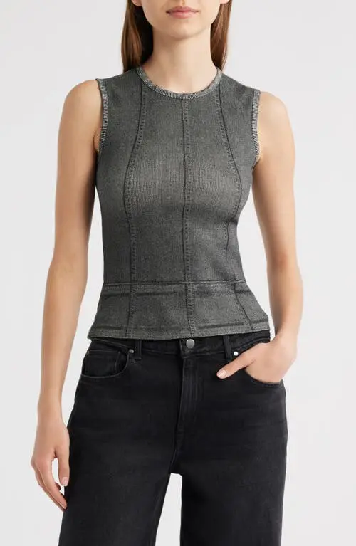 Rag & Bone Miramar Stretch Cotton Rib Muscle Tank