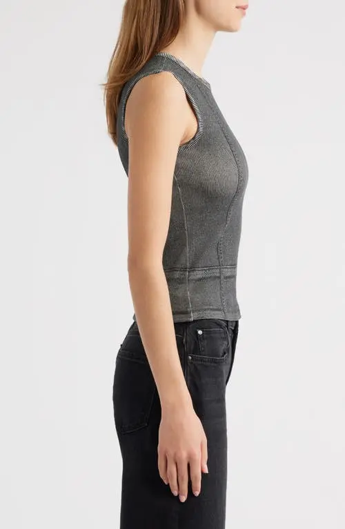 Rag & Bone Miramar Stretch Cotton Rib Muscle Tank