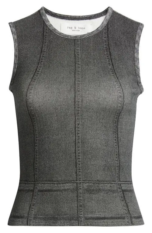 Rag & Bone Miramar Stretch Cotton Rib Muscle Tank