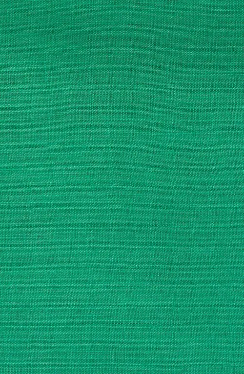 CLIFTON WILSON Kelly Slub Linen Pocket Square - Green