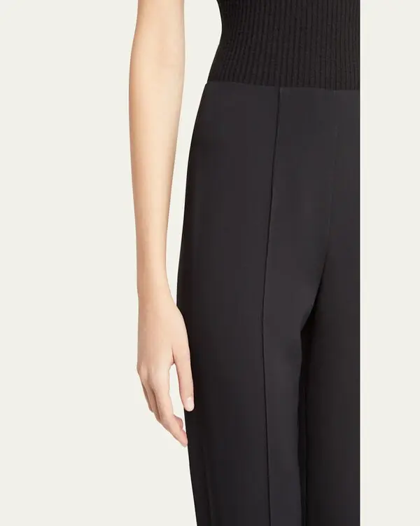Giorgio Armani Pintuck Slim-leg Cady Trousers