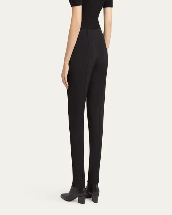 Giorgio Armani Pintuck Slim-leg Cady Trousers