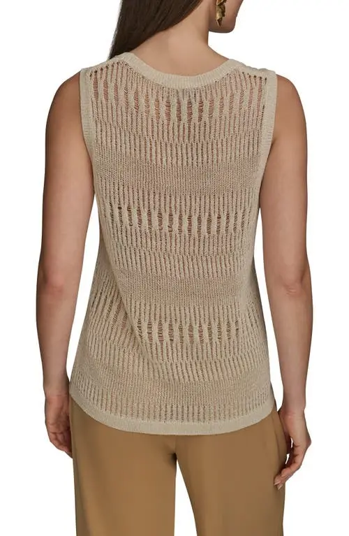 Donna Karan New York Open Stitch Sweater Tank