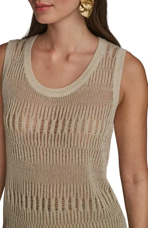 Donna Karan New York Open Stitch Sweater Tank