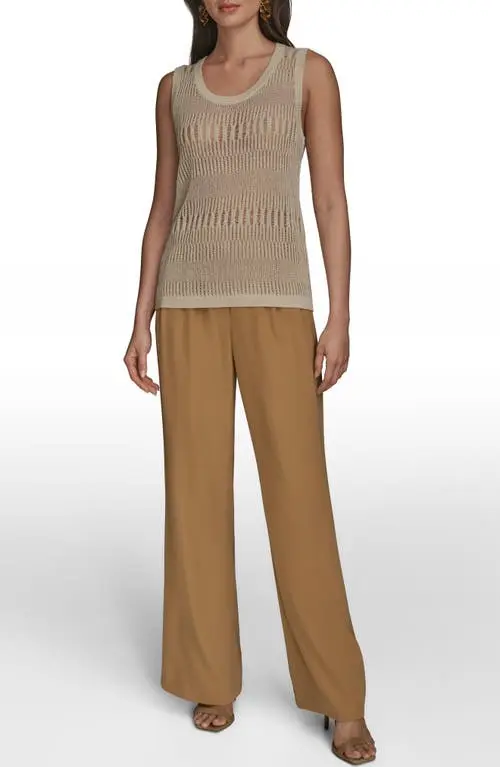 Donna Karan New York Open Stitch Sweater Tank