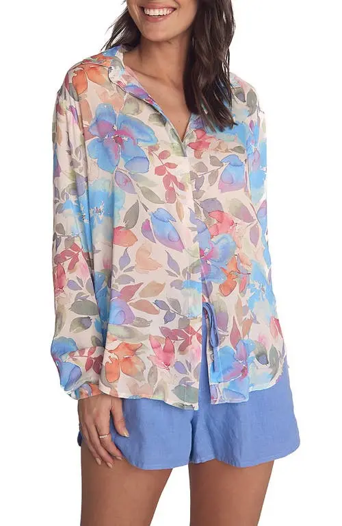 Bella Dahl Floral Print Button-up Shirt