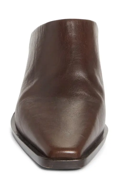 Brunello Cucinelli Square Toe Mule - C9122 Cacao