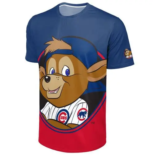 FOCO Red Chicago Cubs Big Logo Mascot T-shirt