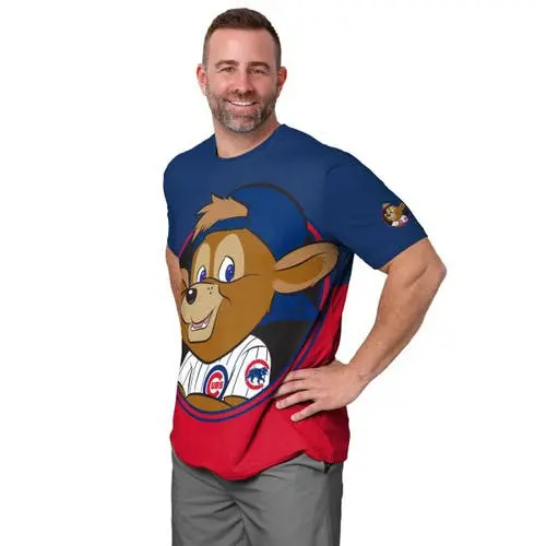 FOCO Red Chicago Cubs Big Logo Mascot T-shirt