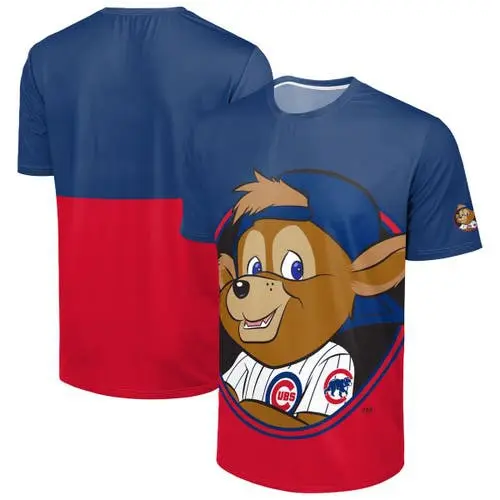 FOCO Red Chicago Cubs Big Logo Mascot T-shirt