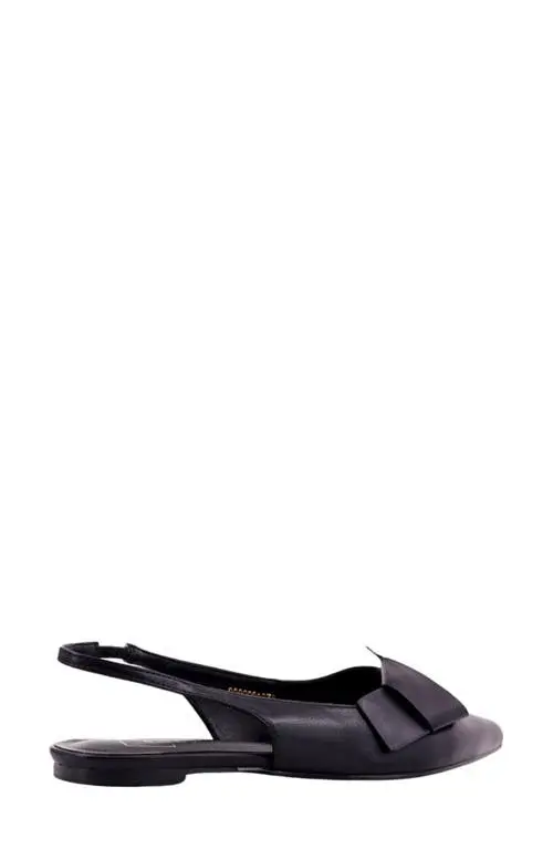 SHU SHOP Audrey Pointed Toe Slingback Flats - Black