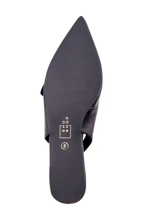 SHU SHOP Audrey Pointed Toe Slingback Flats - Black