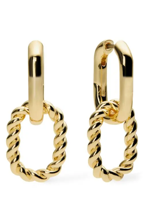 ANA LUISA Ash Double Hoop Earrings - Gold