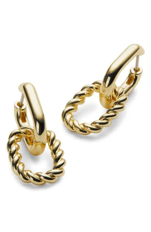 ANA LUISA Ash Double Hoop Earrings - Gold
